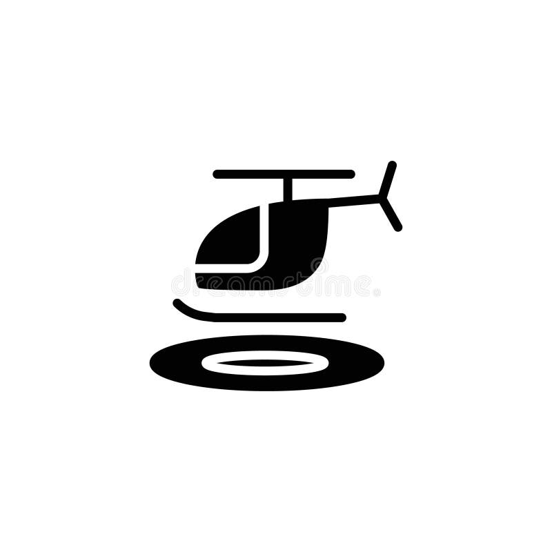 Helicopter Helipad Icon Web Design in Vector Stock Vector ...