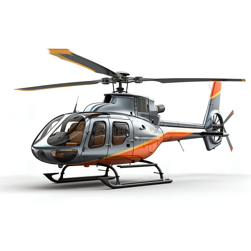 Helicopter Isolated on White Background. Generative Ai Stock ...
