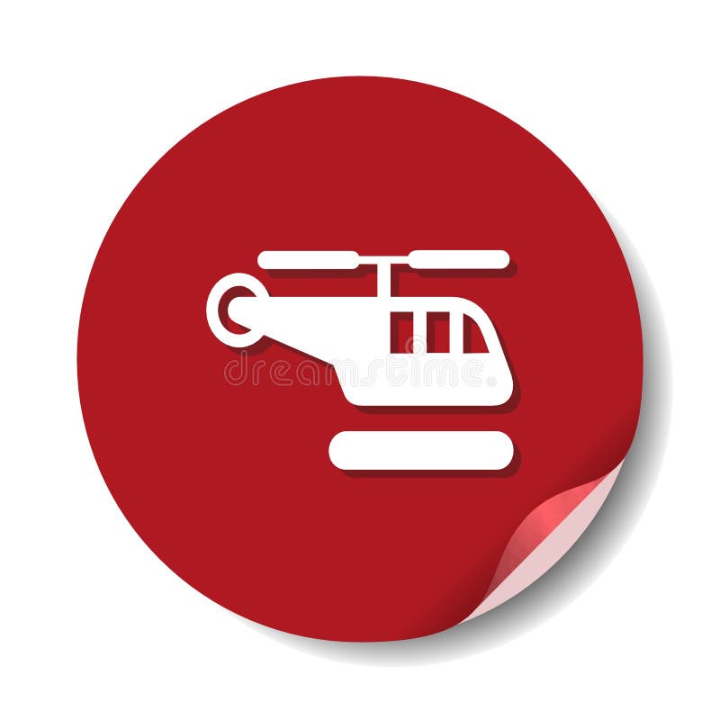 Helicopter Label, Illustration Stock Illustration - Illustration of ...