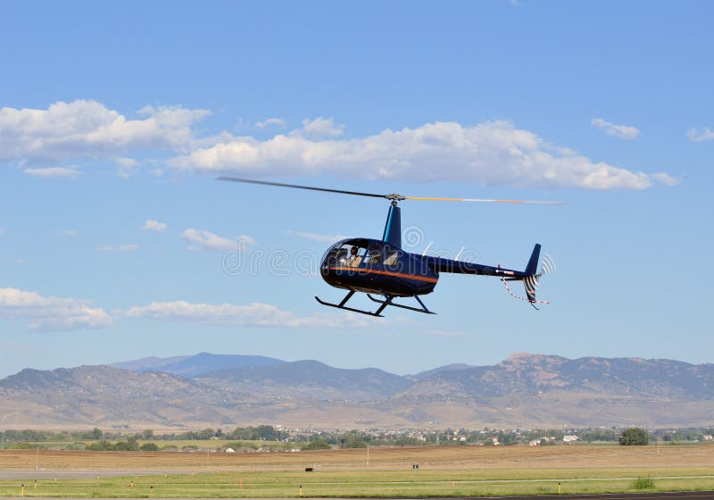 Helicopter Landing on Airfield Editorial Stock Image - Image of ...