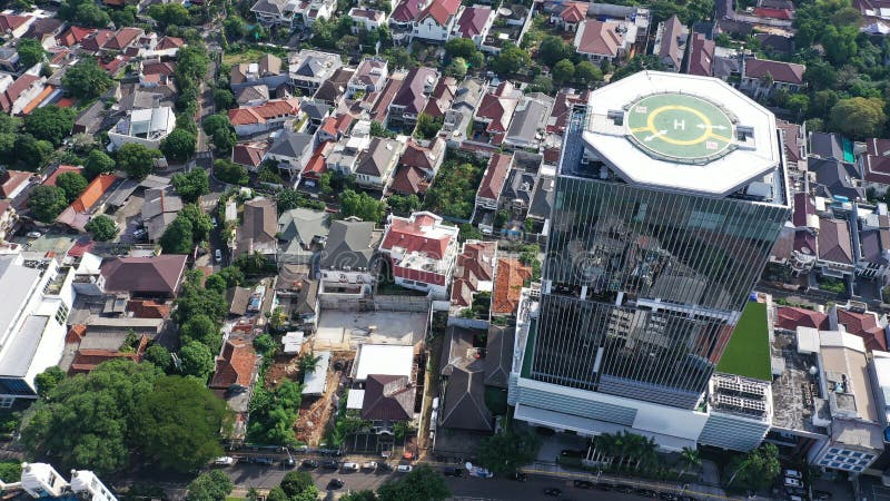 Helicopter Landing Pad on Top of Skyscraper Stock Photo - Image of ...