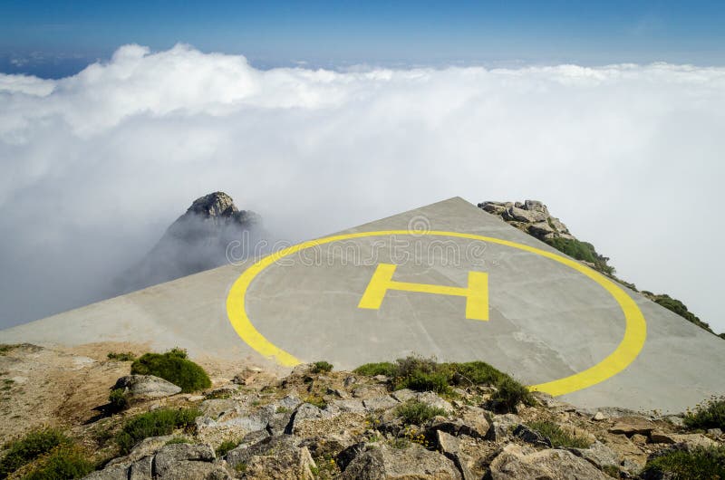 Helicopter Landing Platform Stock Photo - Image of heli, transport ...