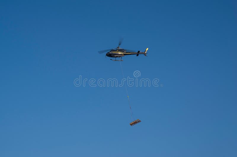 Helicopter load transport stock photo. Image of helicopter - 349073680