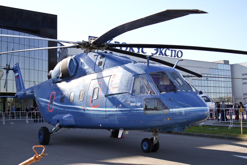 Helicopter MI-38 editorial photo. Image of gunship, business - 20854686