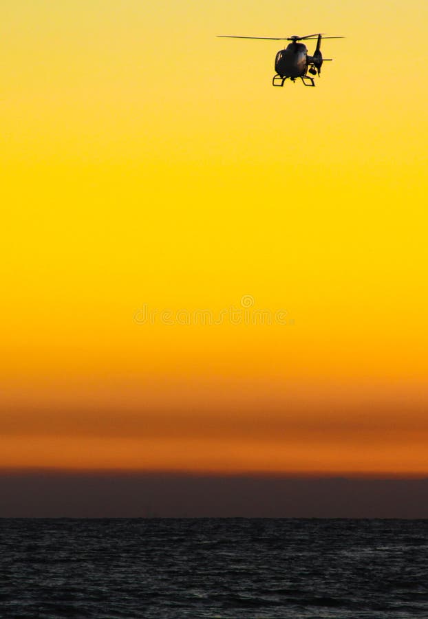 Helicopter over Water stock image. Image of aircraft - 22405867