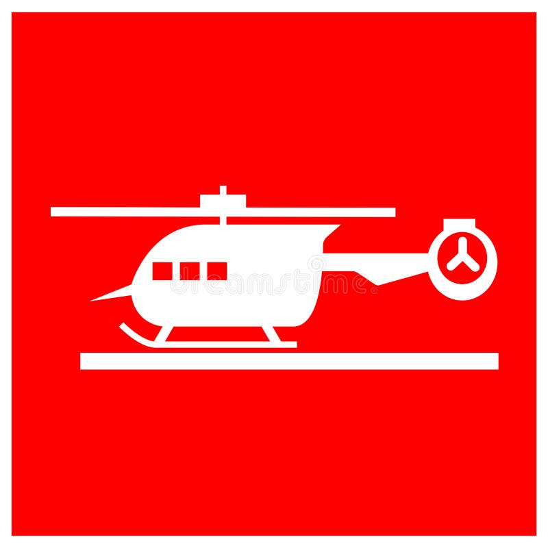 Helicopter Symbol Sign, Vector Illustration, Isolate on White ...