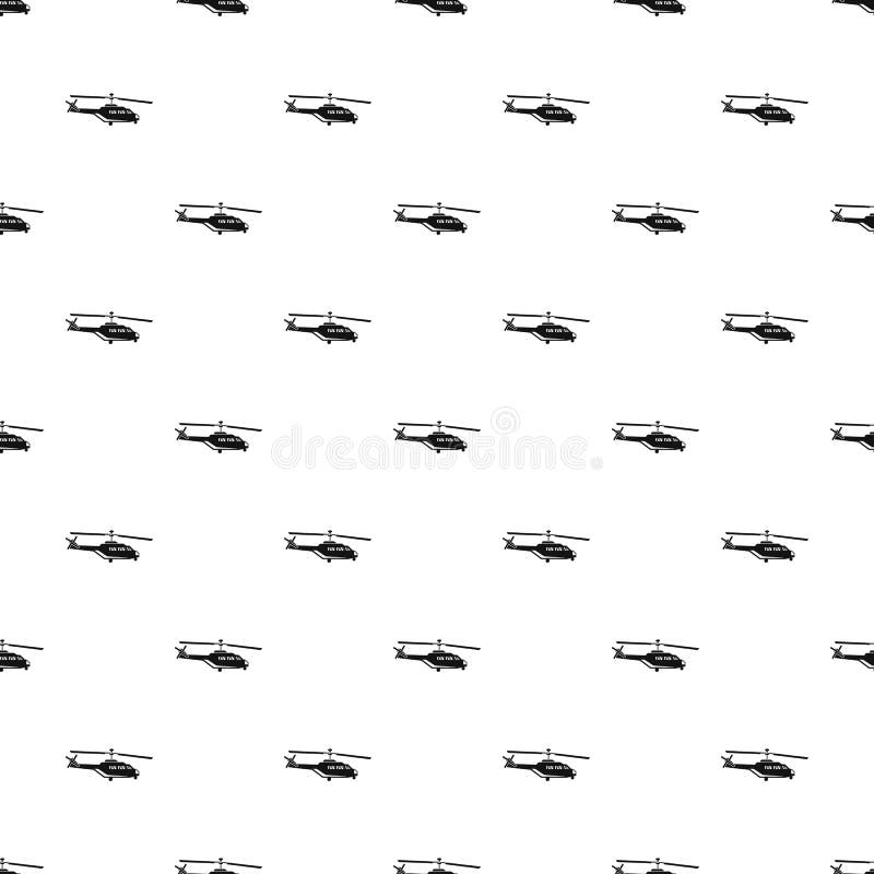 Helicopter Pattern, Simple Style Stock Vector - Illustration of ...