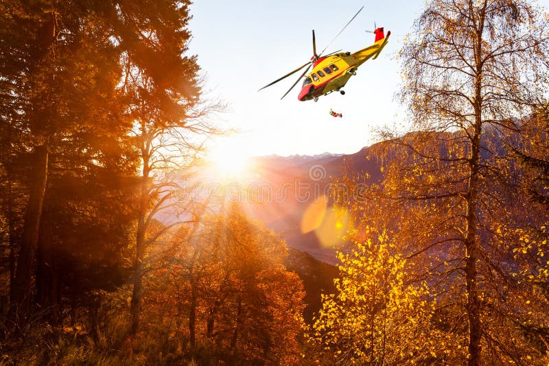 Helicopter rescue stock photo. Image of help, aerial - 170491426