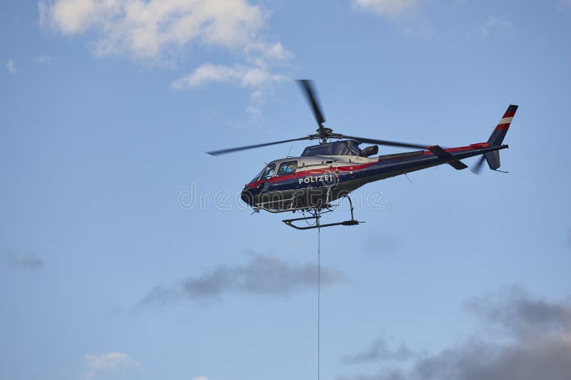 Helicopter Rescue Team Training Simulation. Austria Police Division ...