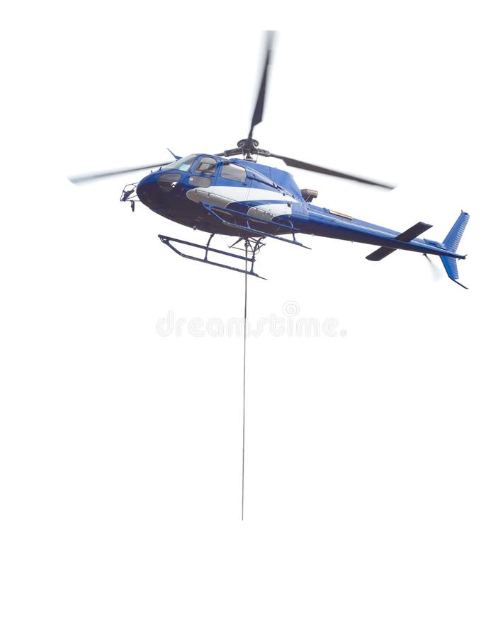 Helicopter with rope stock image. Image of transportation - 28693919