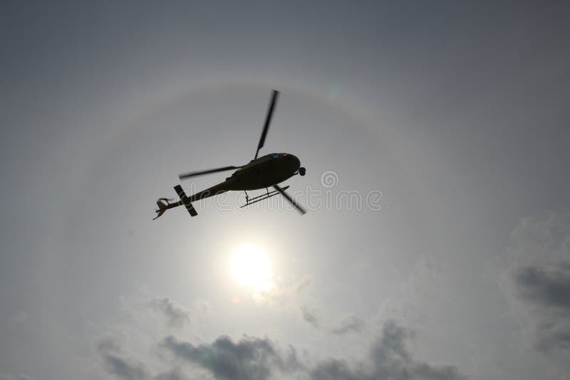 Helicopter on sky stock image. Image of aero, daylight - 76932793