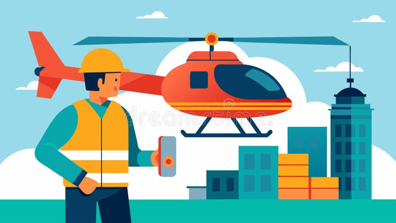 From a Helicopter the Supervisor Surveys the Progress of a Largescale ...