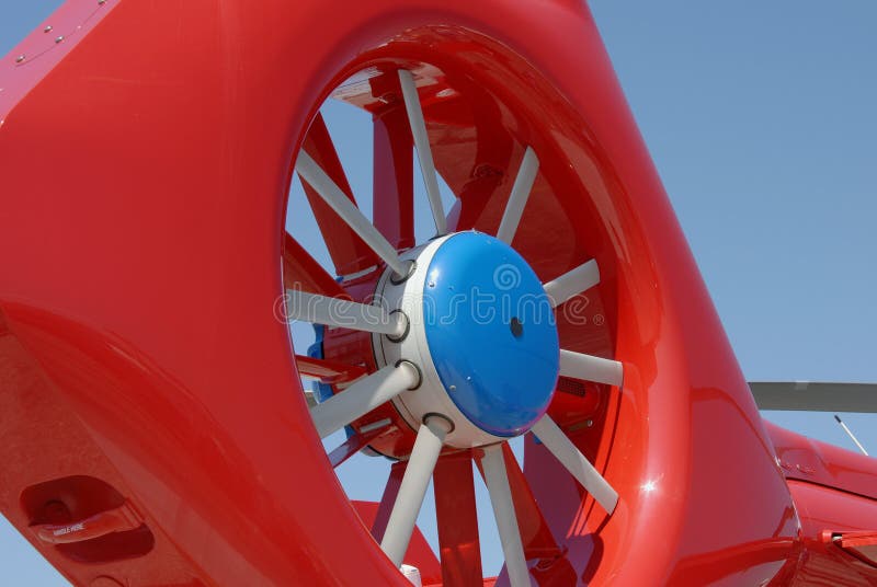 Helicopter tail rotor stock photo. Image of stabilization - 18013526