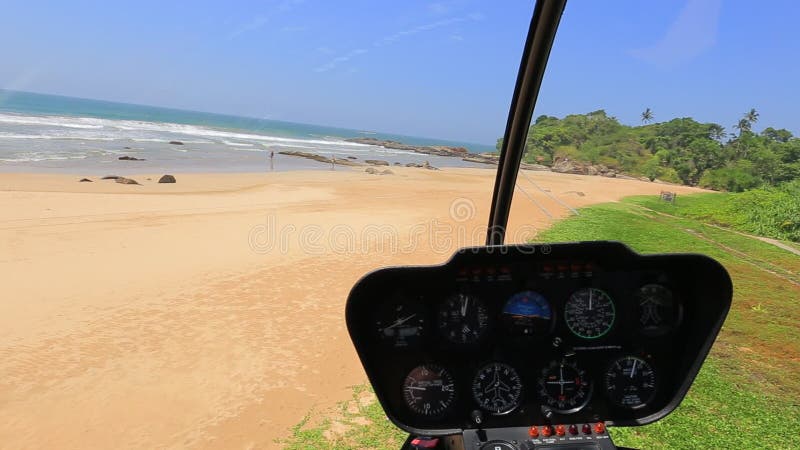 Helicopter Take Off from the Beach Stock Footage - Video of speed ...