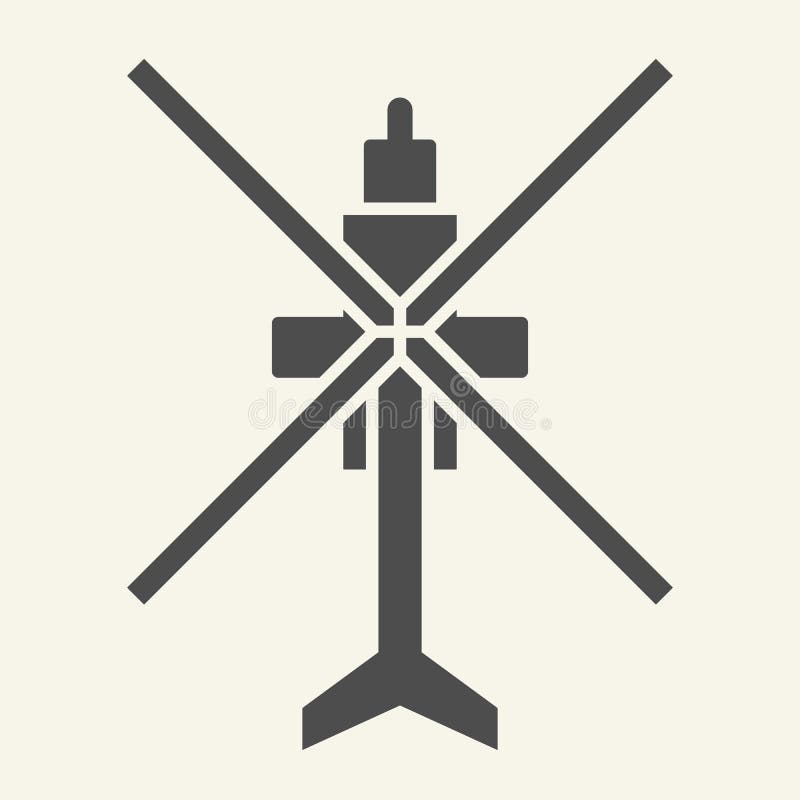 Military Helicopter Top View Icon, Simple Style Stock Vector ...