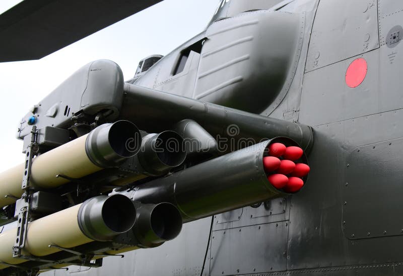 Military Helicopter Weapons System Stock Photo - Image of chopper ...