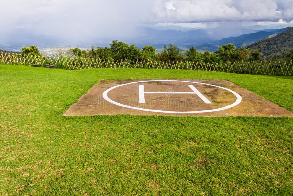 Helicopters landing point stock image. Image of carry - 32893783