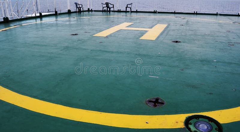 Helideck stock photo. Image of offshore, helipad, landing - 11372240