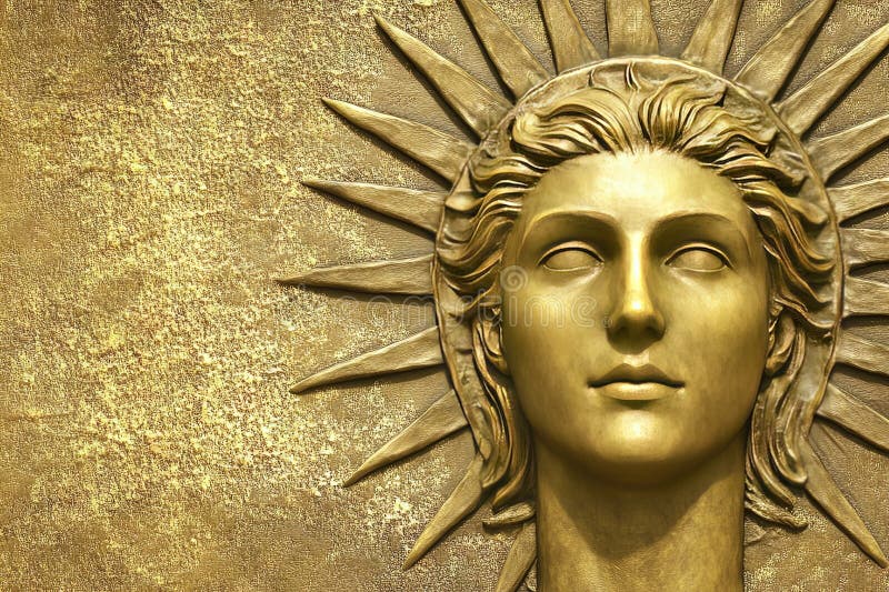 Helios, God of the Sun, Ancient Greek Mythology. Generative AI Stock ...