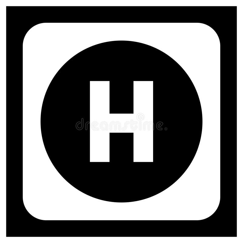 Helipad icon simple design stock vector. Illustration of label - 333064454