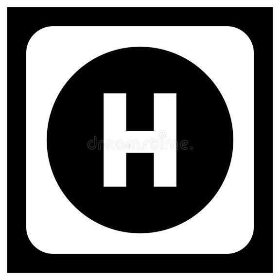 Helipad icon simple design stock vector. Illustration of label - 333064454