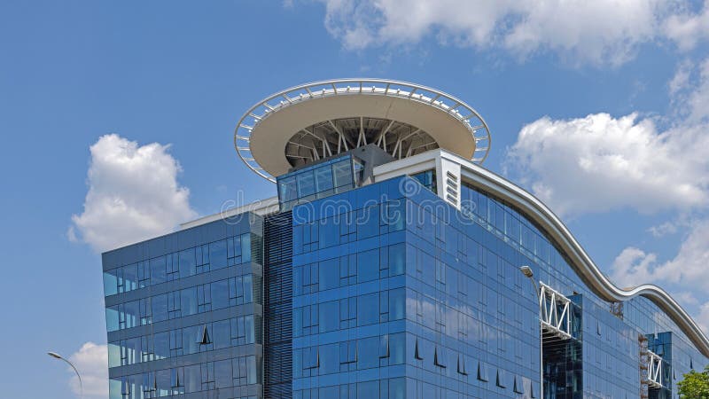 Helipad Office Building stock image. Image of platform - 394859021