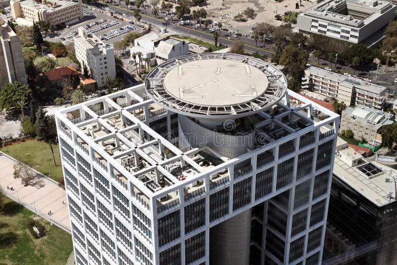 Helipad on the roof stock photo. Image of aviv, israel - 28668434