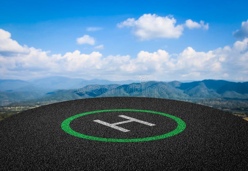 Heliport Background Texture. Stock Image - Image of background, helipad ...