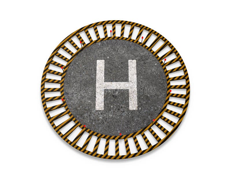 Heliport on High Rise Office Building Stock Photo - Image of heliport ...