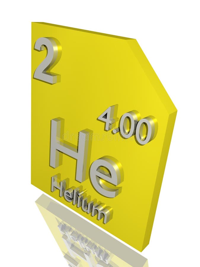 Helium Form Periodic Table of Elements Stock Illustration ...