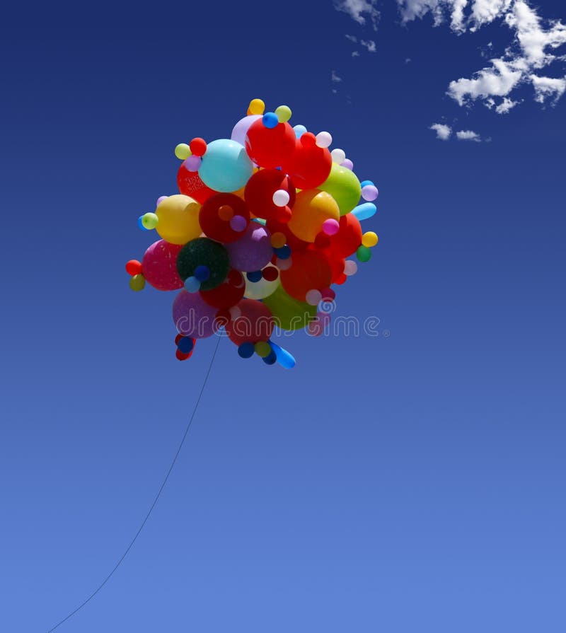 Helium balloons stock image. Image of kids, carnival, cheerful - 9876819