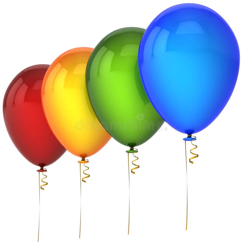 Party Balloons (Hi-Res) stock illustration. Illustration of ...