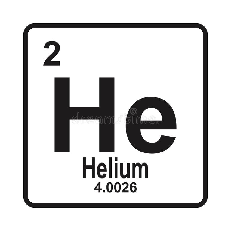 Helium element icon stock vector. Illustration of liquid - 296697697