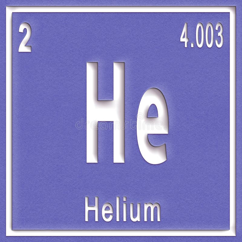 Helium-Element-Zeichen Mit Atomnummer Und Atomgewicht Redaktionelles ...
