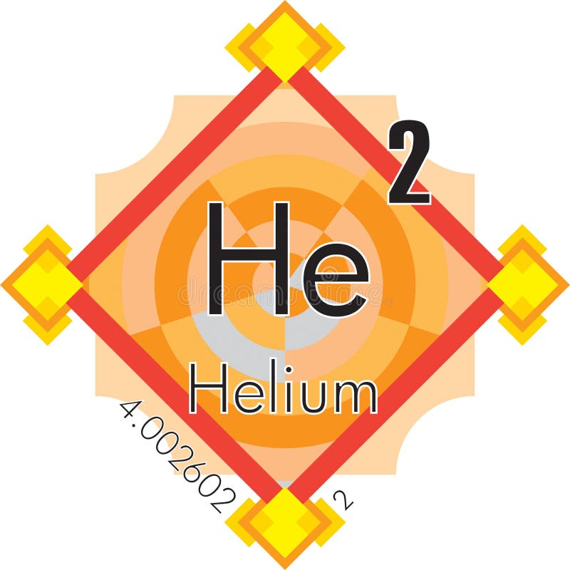 Helium Form Periodic Table Elements Stock Illustrations – 4 Helium Form ...