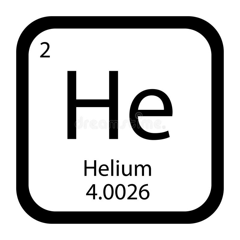 Helium icon vector stock illustration. Illustration of scientific ...
