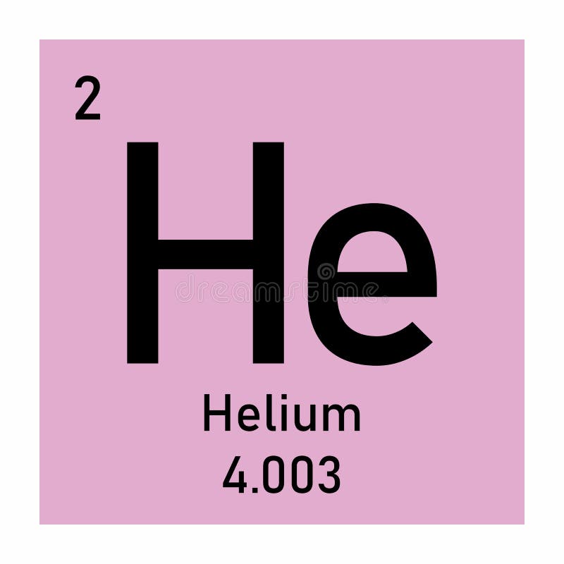 Helium symbol yellow cube stock illustration. Illustration of mass ...