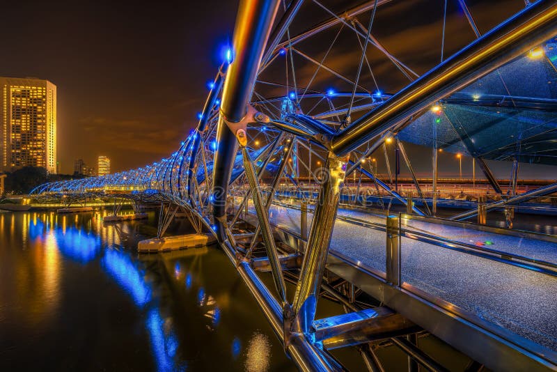 Helix Bridge editorial stock image. Image of commercial - 51576129