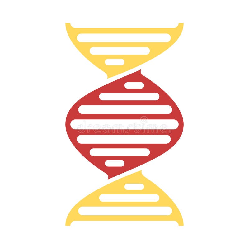 Helix Gene DNA Structure Vector Genetic Code Icon Stock Illustration ...