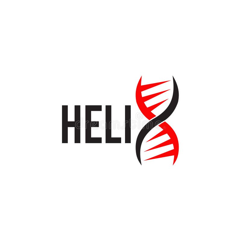 Helix Icon Logo Design Template Stock Vector - Illustration of cell ...