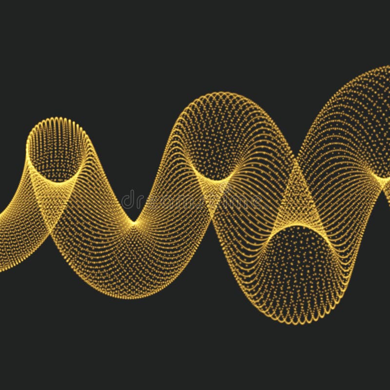 Helix. Molecular Lattice. 3d Vector Illustration Stock Illustration ...