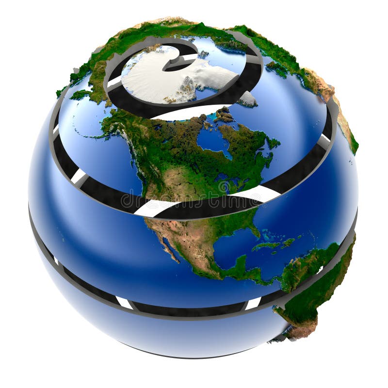 Helix Planet Earth stock illustration. Illustration of equator - 16264016