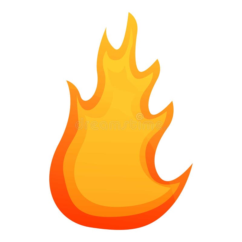 Hell Flame Icon, Cartoon Style Stock Vector - Illustration of fire ...