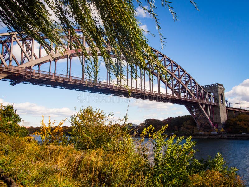 Hell Gate Bridge stock photo. Image of triboro, city - 134216126