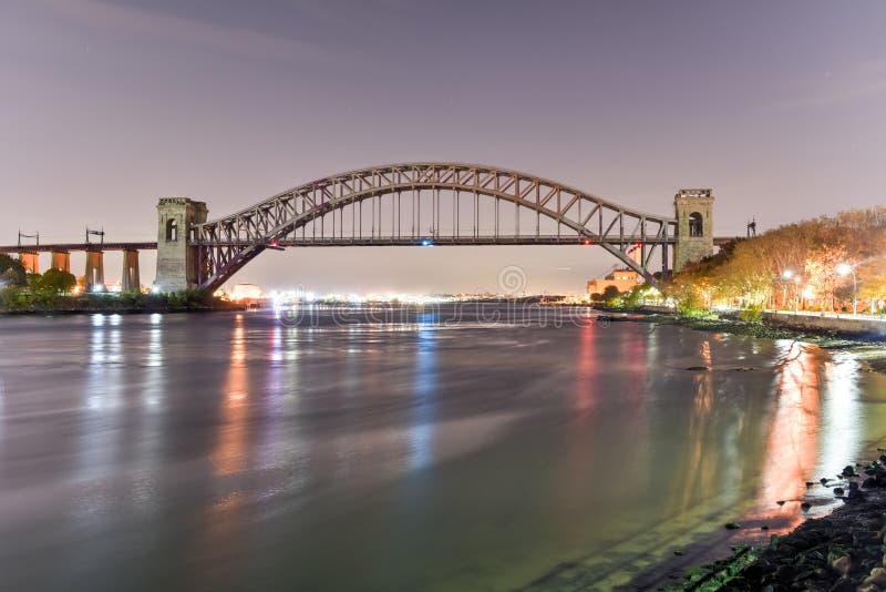 Hell Gate Bridge - New York City Stock Photo - Image of city, landscape ...
