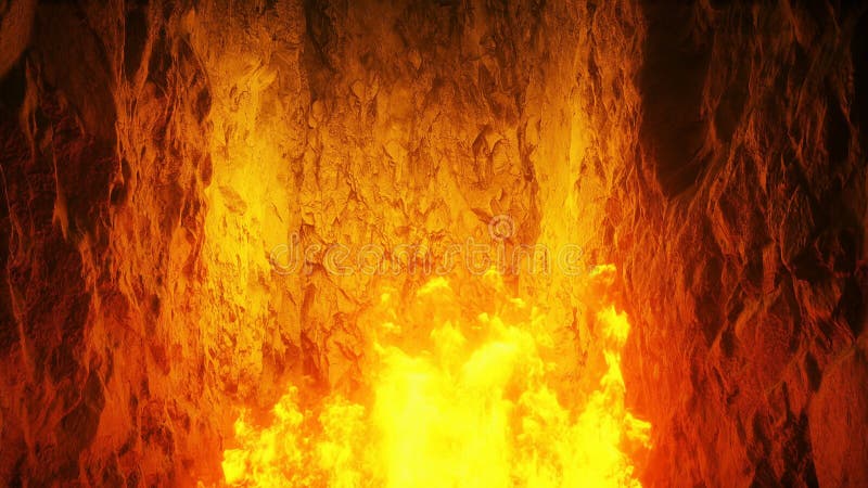 Hell Gates. Hell Fire. Devil Portal. Sinner. Religious Concept. 3d ...