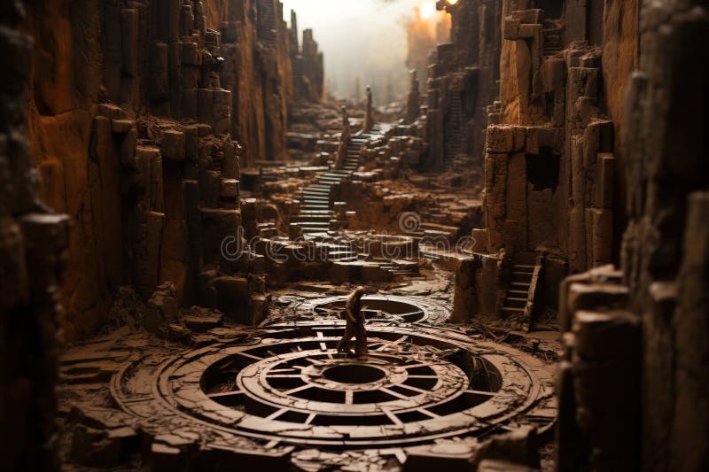 Hell Illustration. Religious Devil Fire. Afterlife of Sinners is with ...