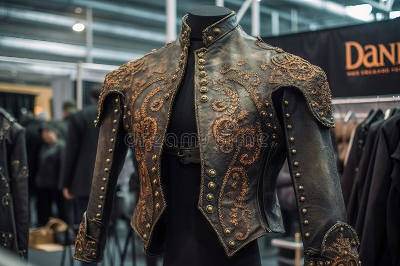 Hell Jacket with a Rock and Hell-style Design Stock Illustration ...