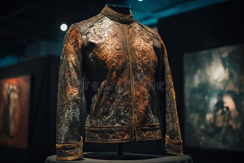 Hell Jacket with a Rock and Hell-style Design Stock Illustration ...