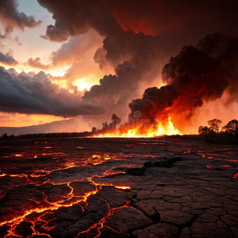 Hellish Firescape Stock Illustrations – 4 Hellish Firescape Stock ...